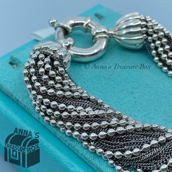 Tiffany & Co. | Jewelry | Tiffany Co Multistrand Torsade 8 Bracelet ...